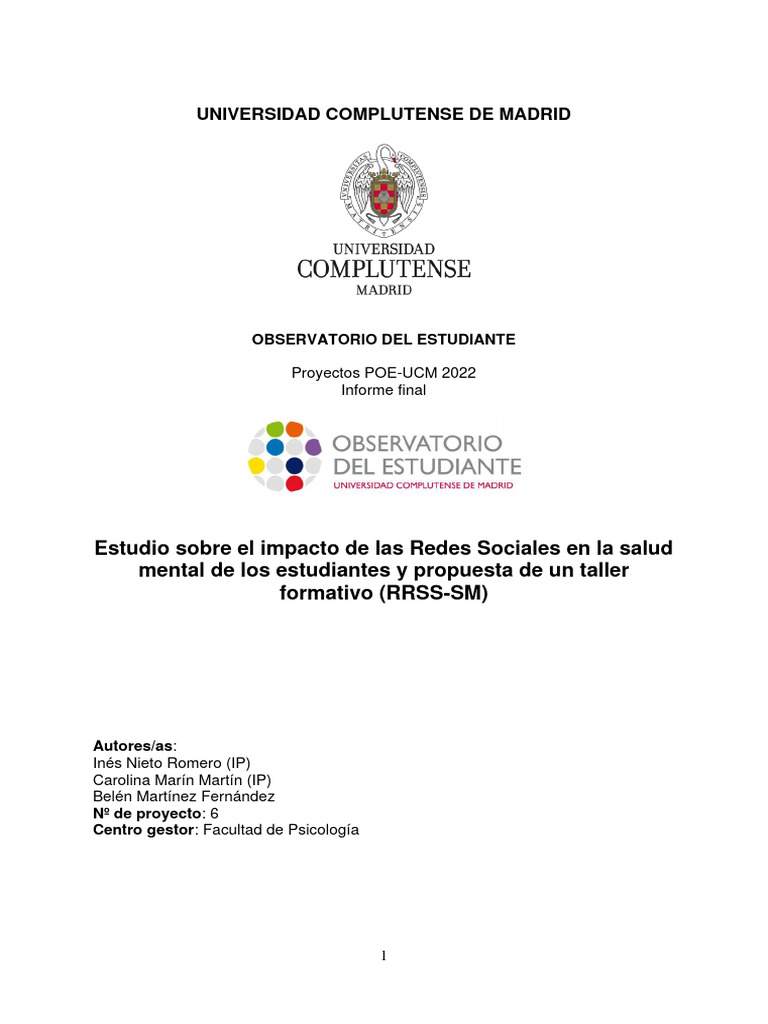 Informe Proyecto 6 | PDF | Pensamiento | Pensamiento crítico