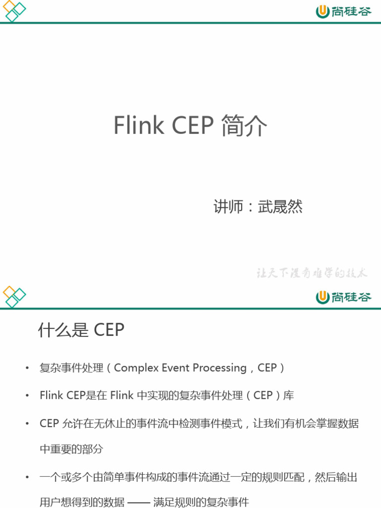 9_Flink CEP简介 | PDF