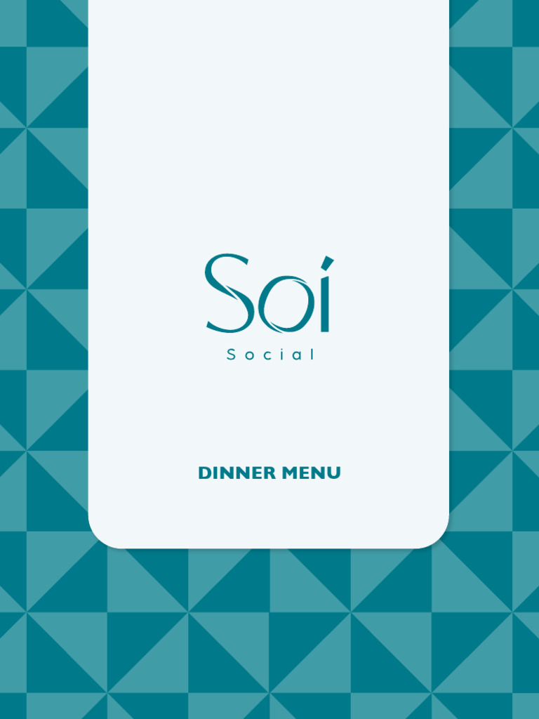 Soi Social Dinner Menu | PDF