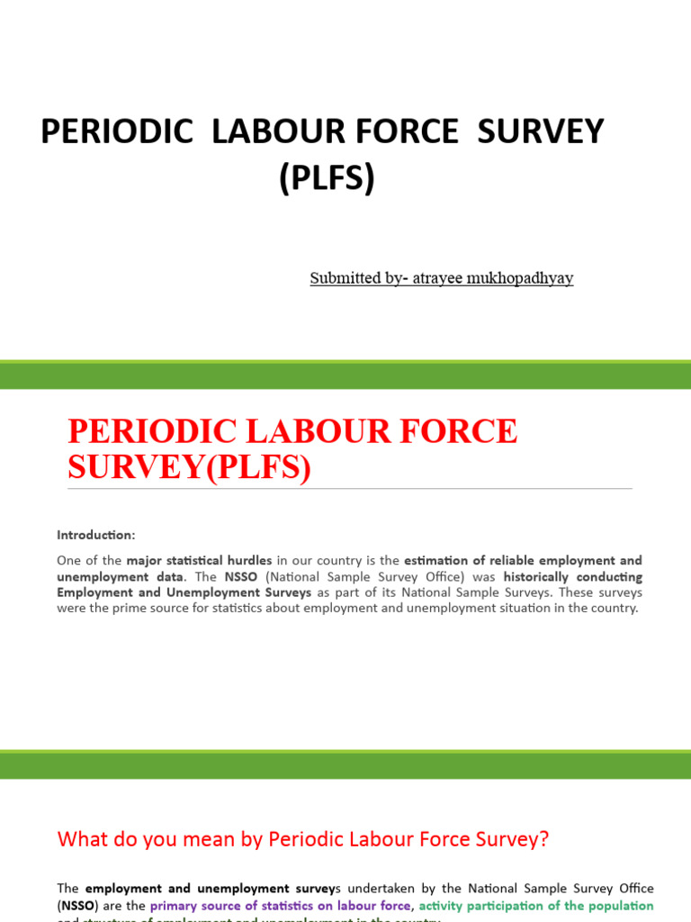 Overview of Periodic Labour Force Survey | PDF