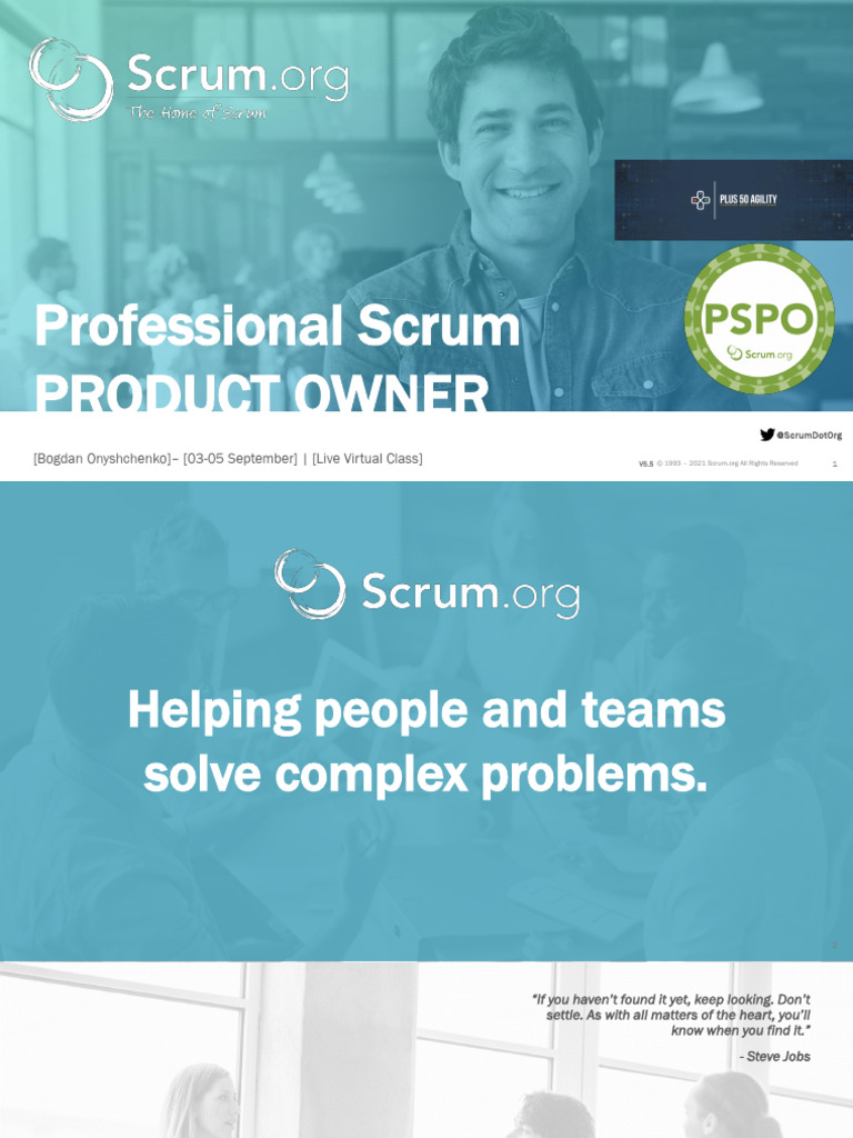 PSPO Reference Guide | PDF