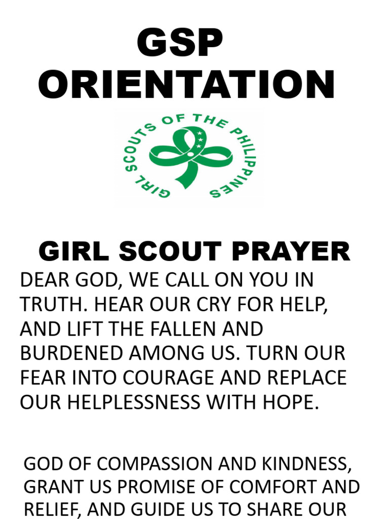 GSP Orientation and Prayer Guide | PDF