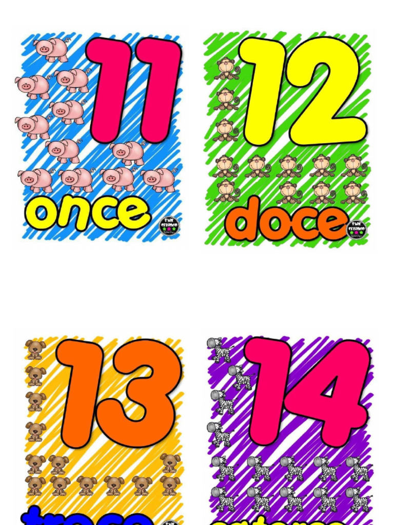 Numeros 11 Al 20 | PDF