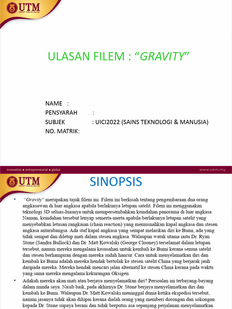 Slide Ulasan Filem | PDF
