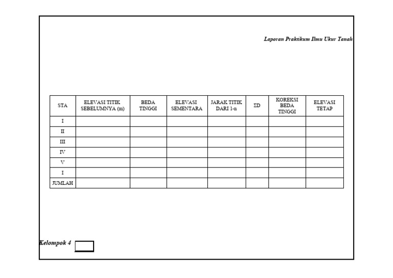 Border Elevasi | PDF