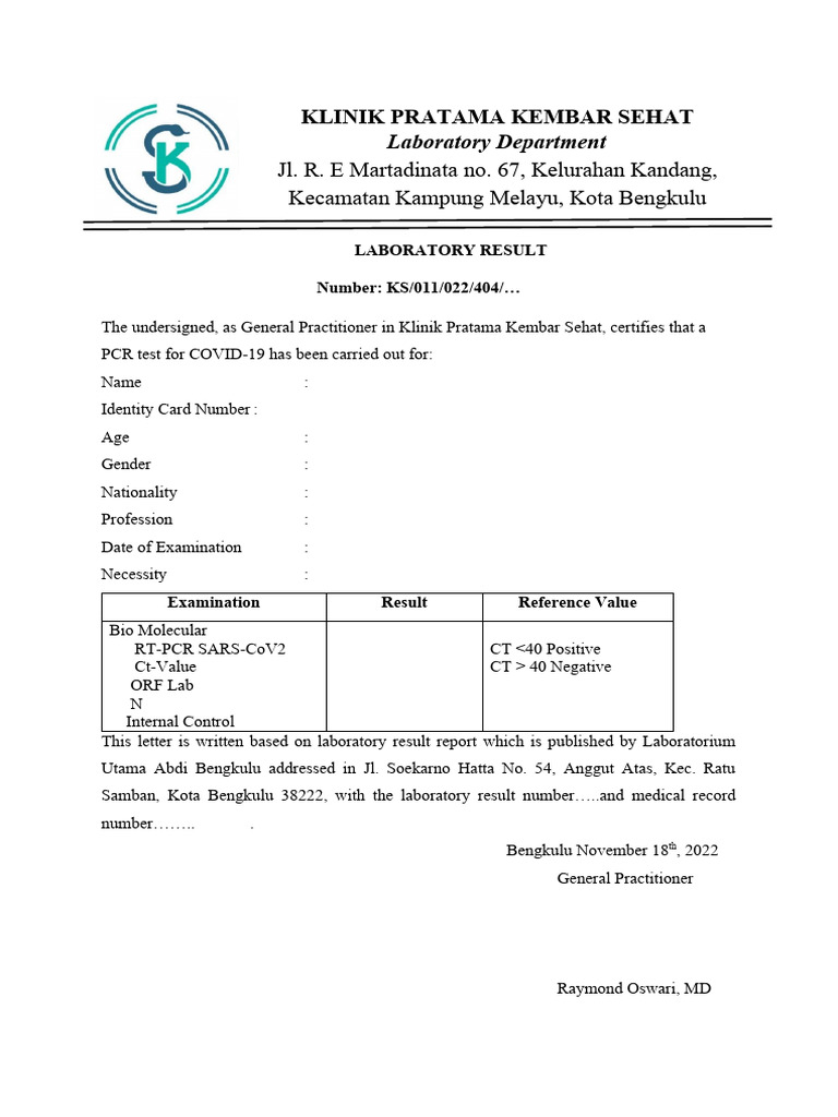 Laboratory Result | PDF