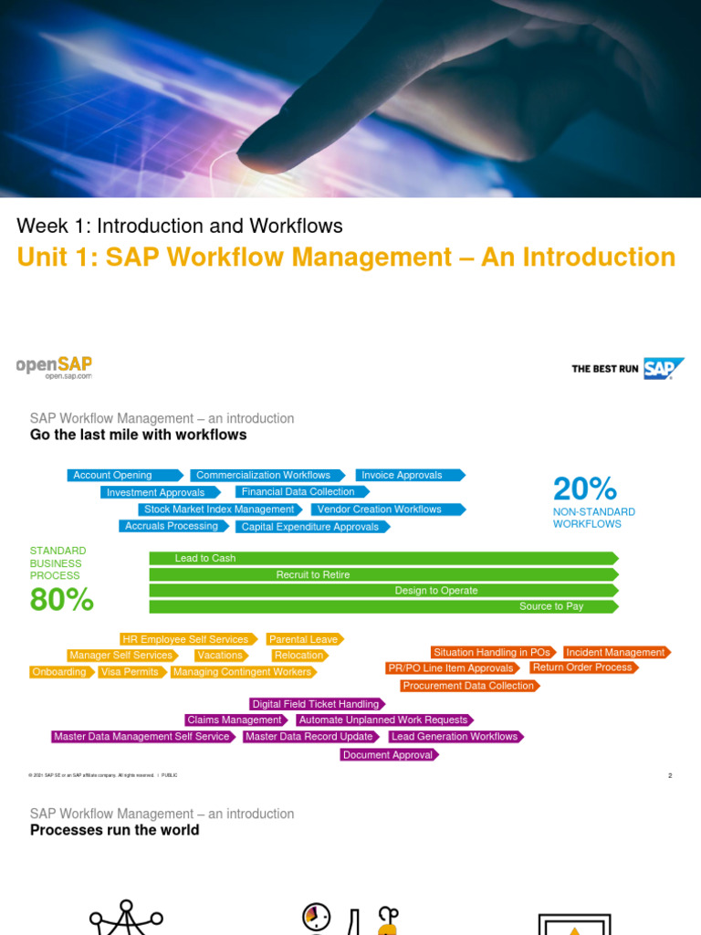 Sap Workflow Management Opensap Pdf Workflow Computing