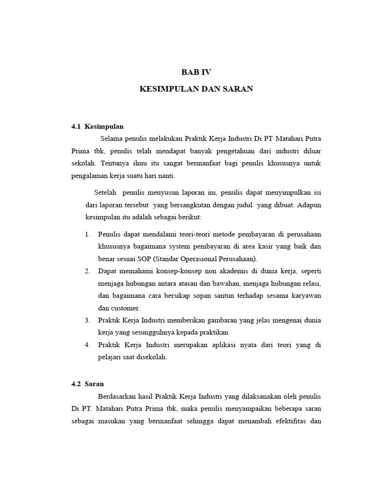 Bab Iv Dila | PDF | Karier & Perkembangan