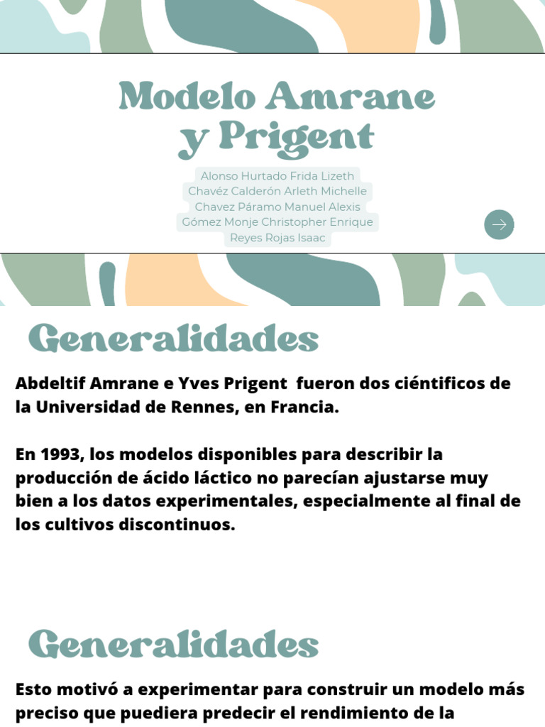 Modelo Amrane para Fermentación Láctica | PDF | Salud y bienestar
