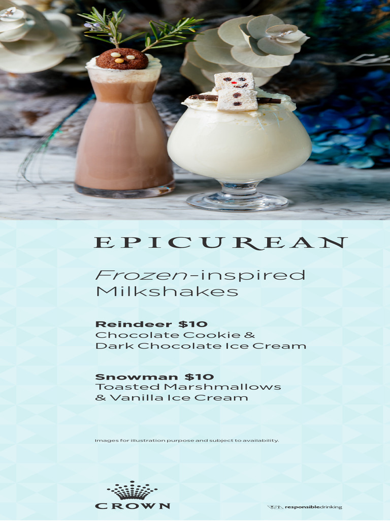 Epicurean Perth Menu & Prices | PDF