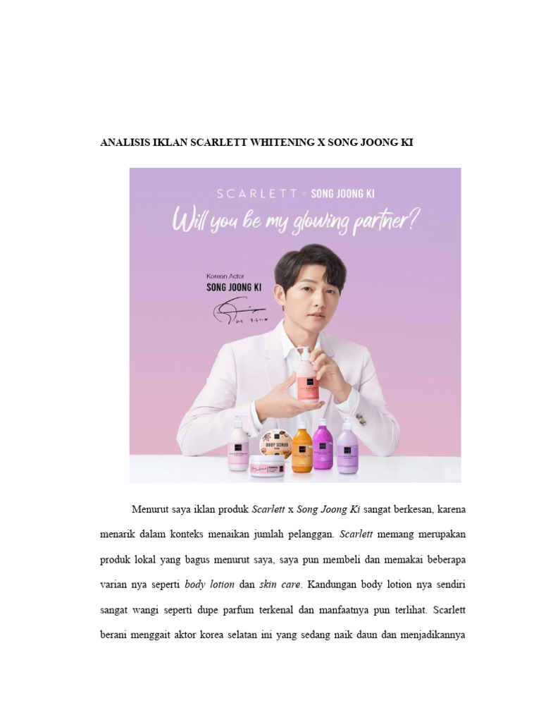 Analisis Copywriting Scarlet | PDF