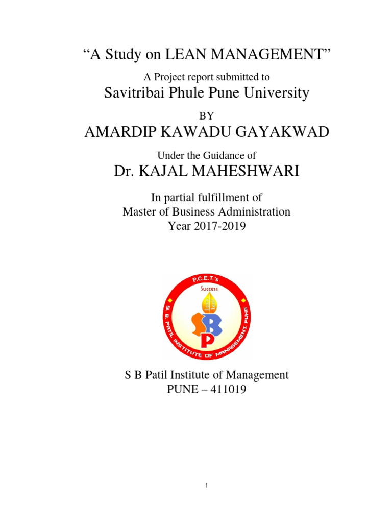 Mba Lean Management | PDF