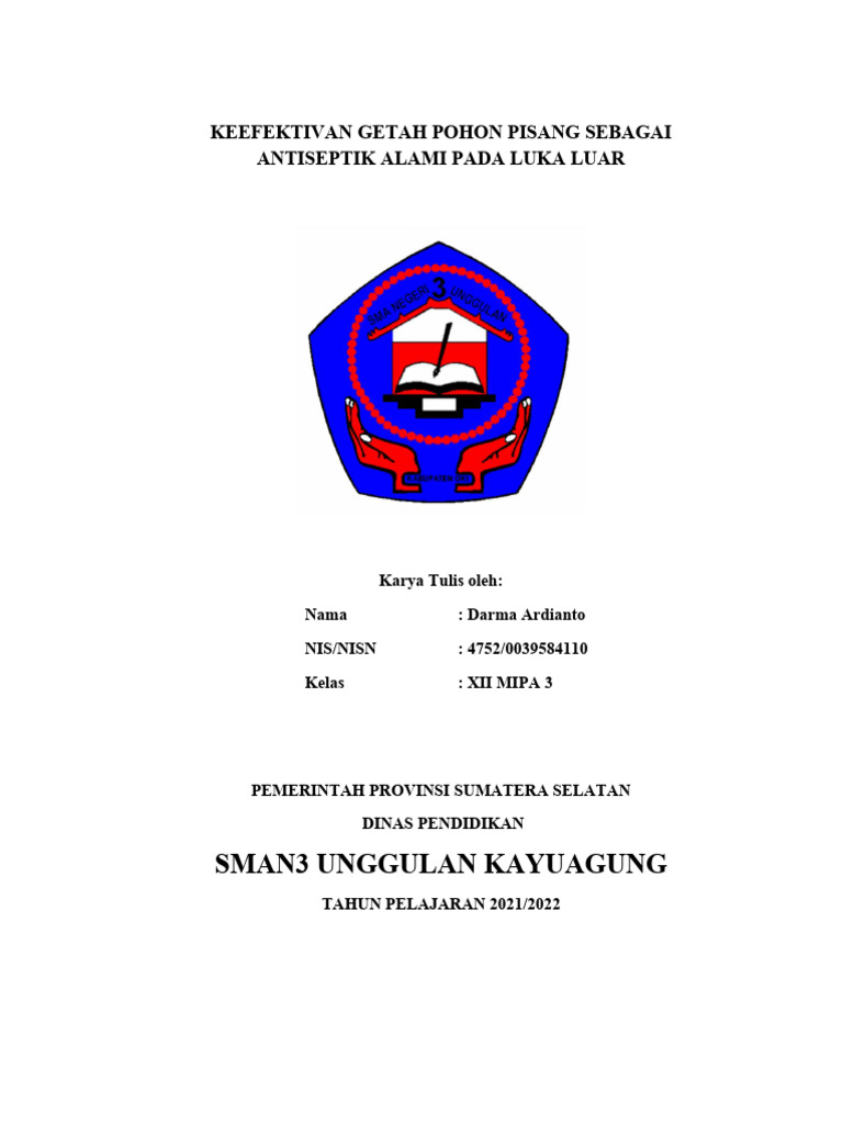 Antiseptik Alami dari Getah Pisang | PDF | Kesehatan Holistik | Sains ...