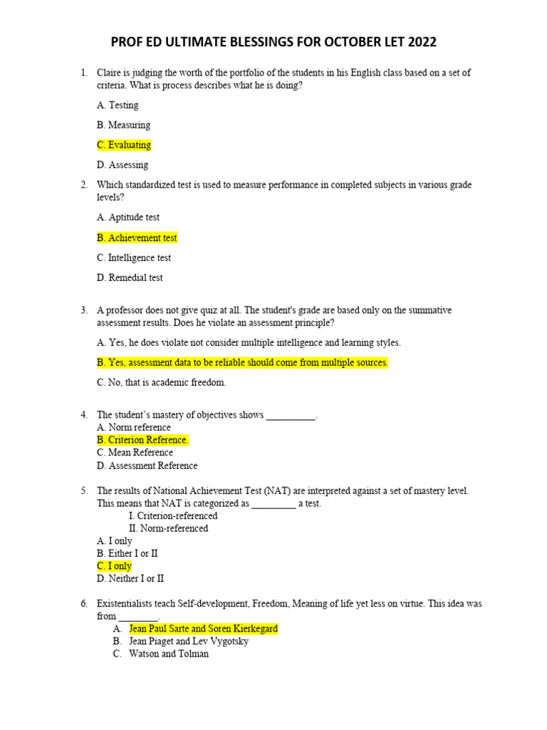 ProfEd 3 | PDF | Educational Assessment | Learning