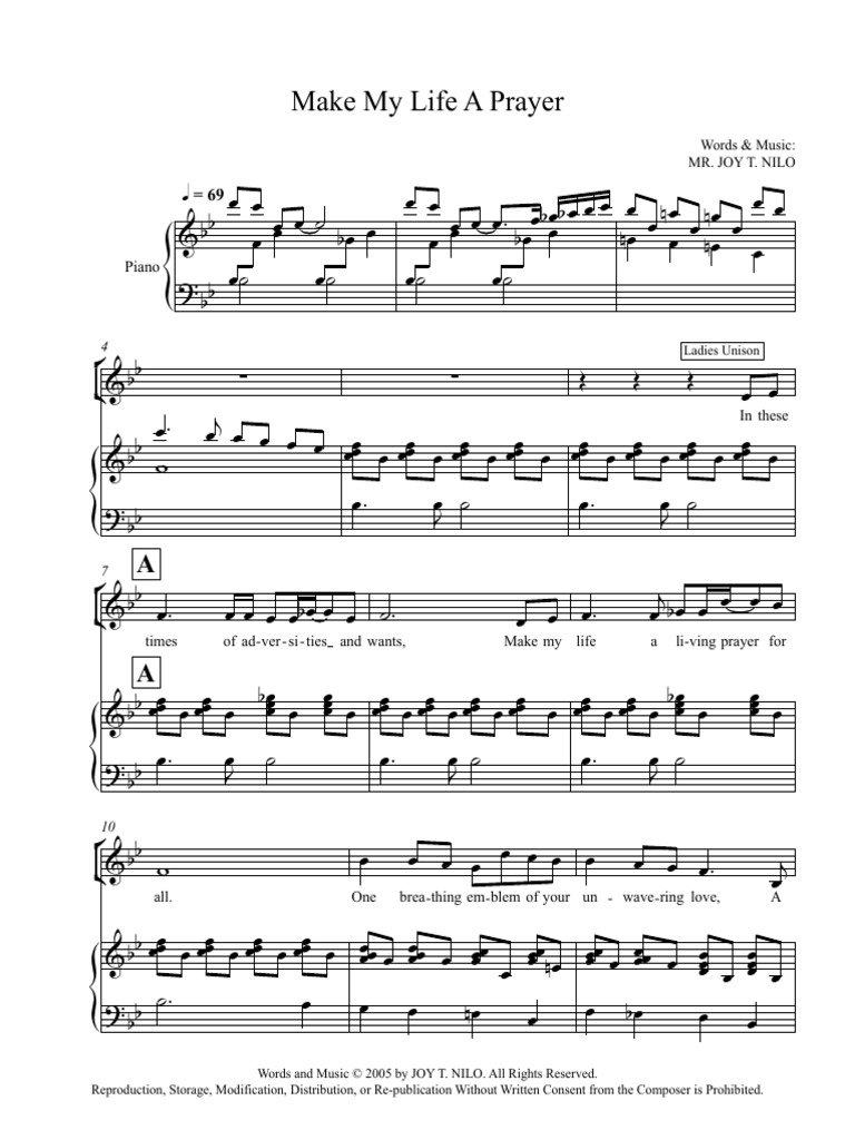 Make My Life A Prayer | PDF