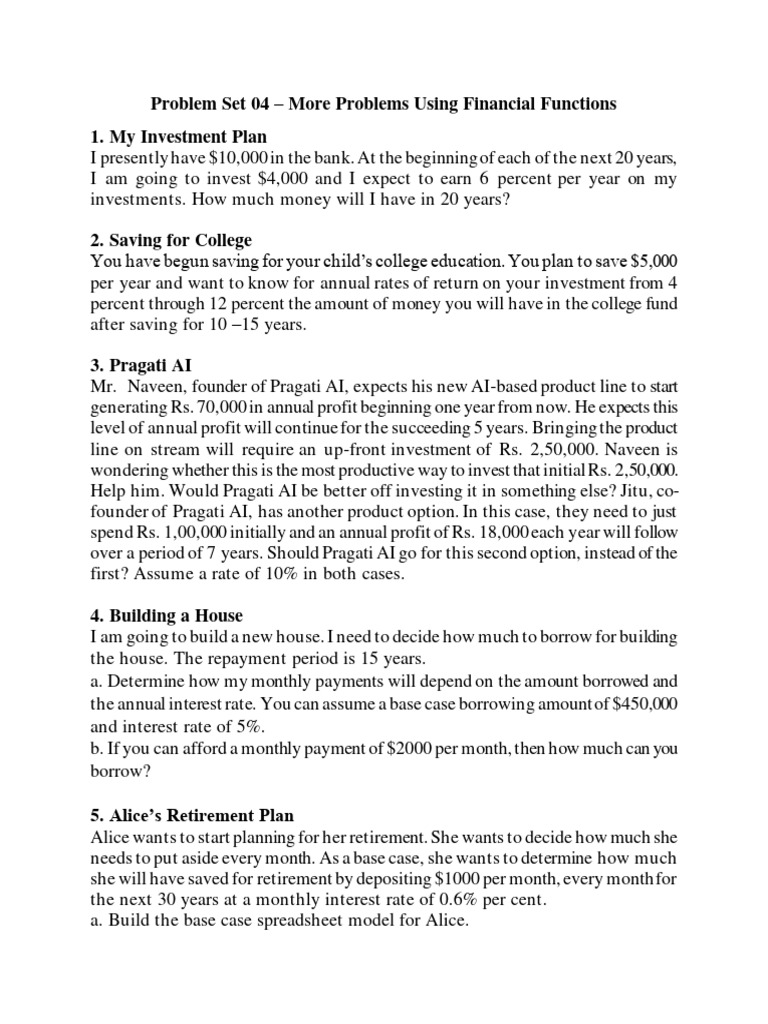 Evaluating Investment Strategies and Savings | PDF | Interest ...