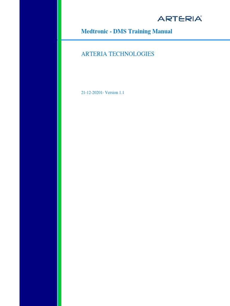 Medtronic DMS Traning Manual | PDF | Login | Password