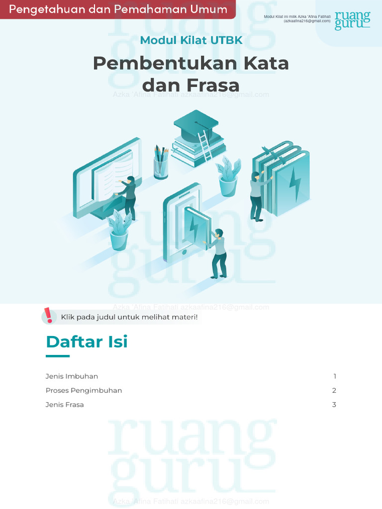 Jenis dan Proses Pengimbuhan Frasa | PDF