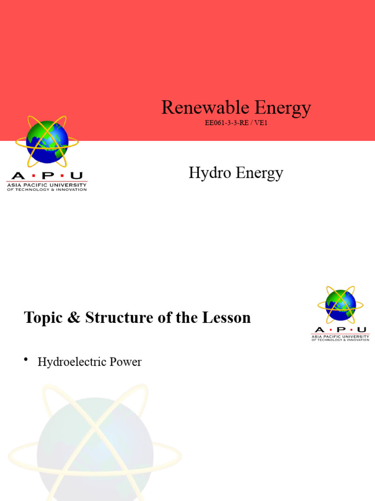 Chapter 2-Hydro Energy | PDF