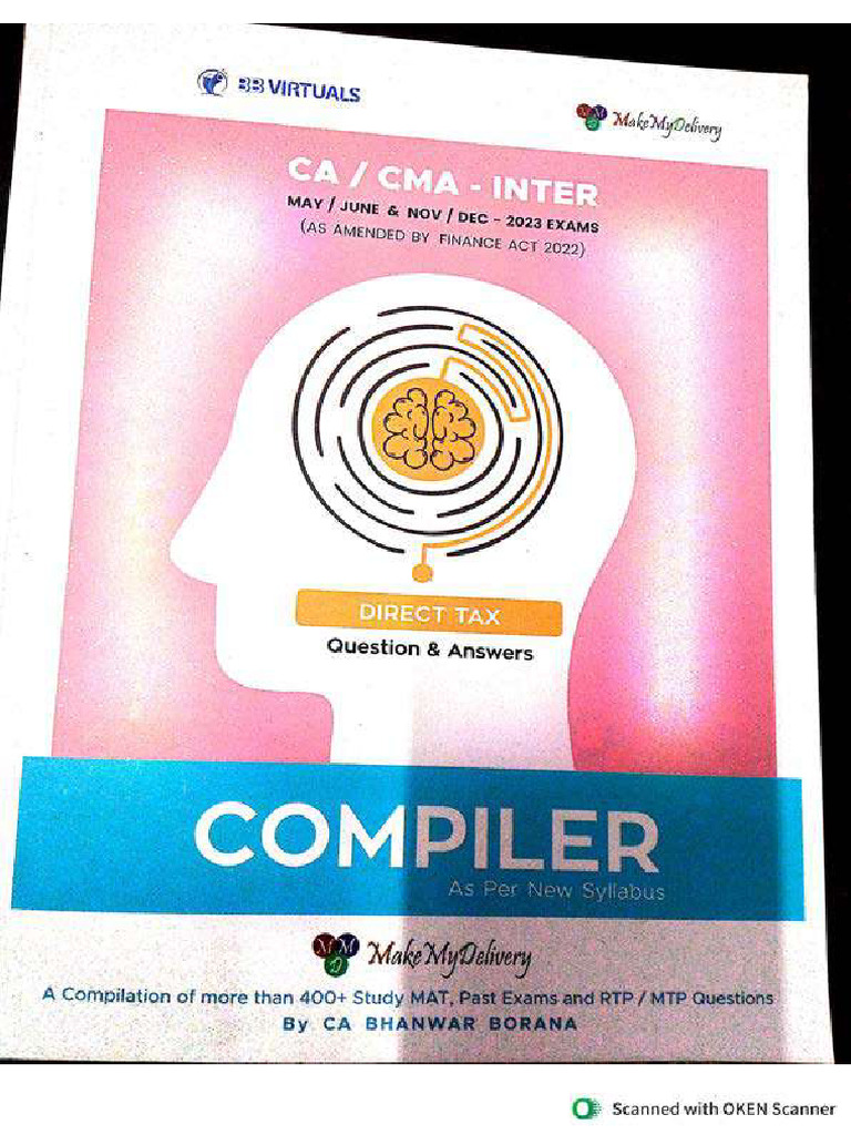 BB Sir CA Inter Tax Compiler - Compressed | PDF