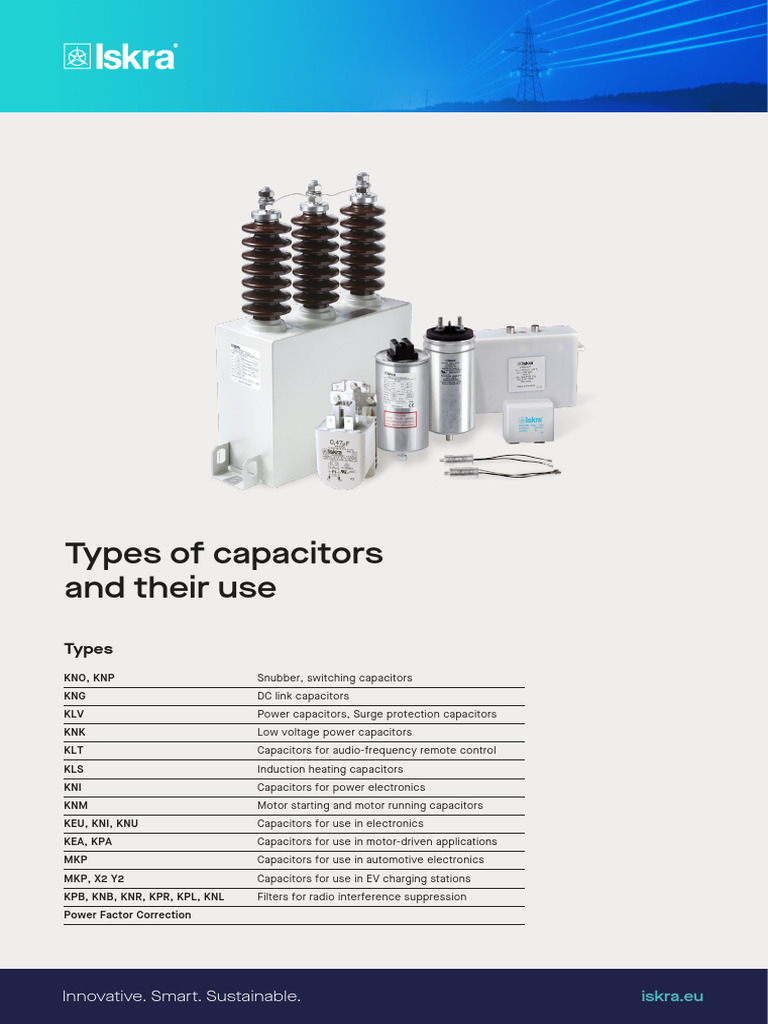 Types of Capacitors and Their Use Re3 | PDF | Capacitor | Power Electronics