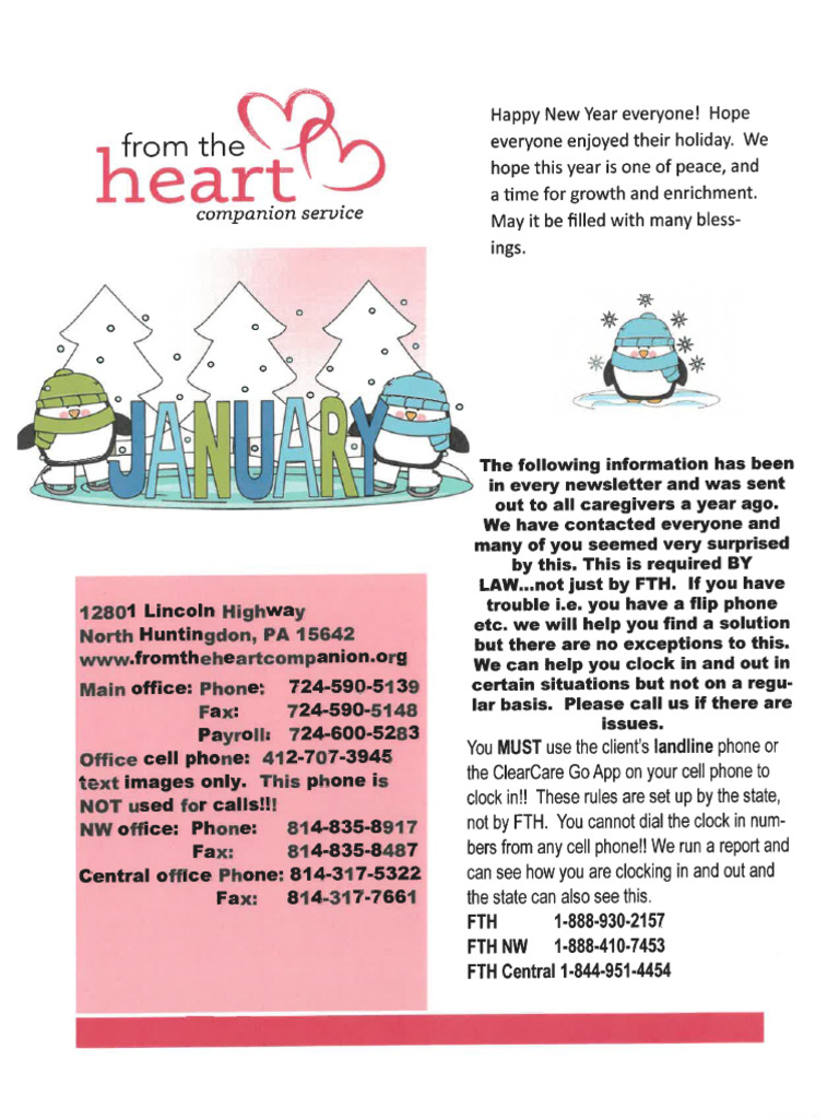January Newsletter | PDF