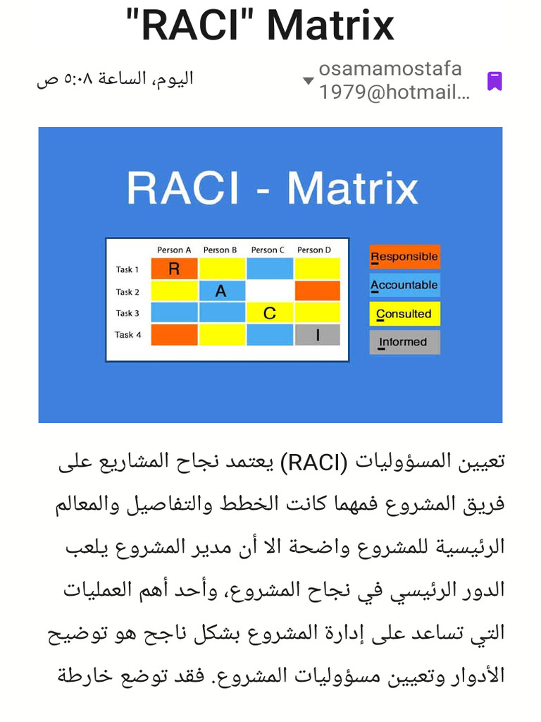 RACI - Matrix | PDF