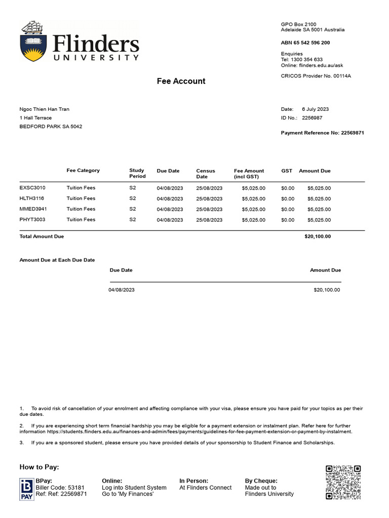 FeeAccount-2256987-06 Jul 202370 | PDF | Business | Services (Economics)