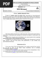 Lista de Exercicios A Lua Com Gabarito | PDF | Lua | Terra