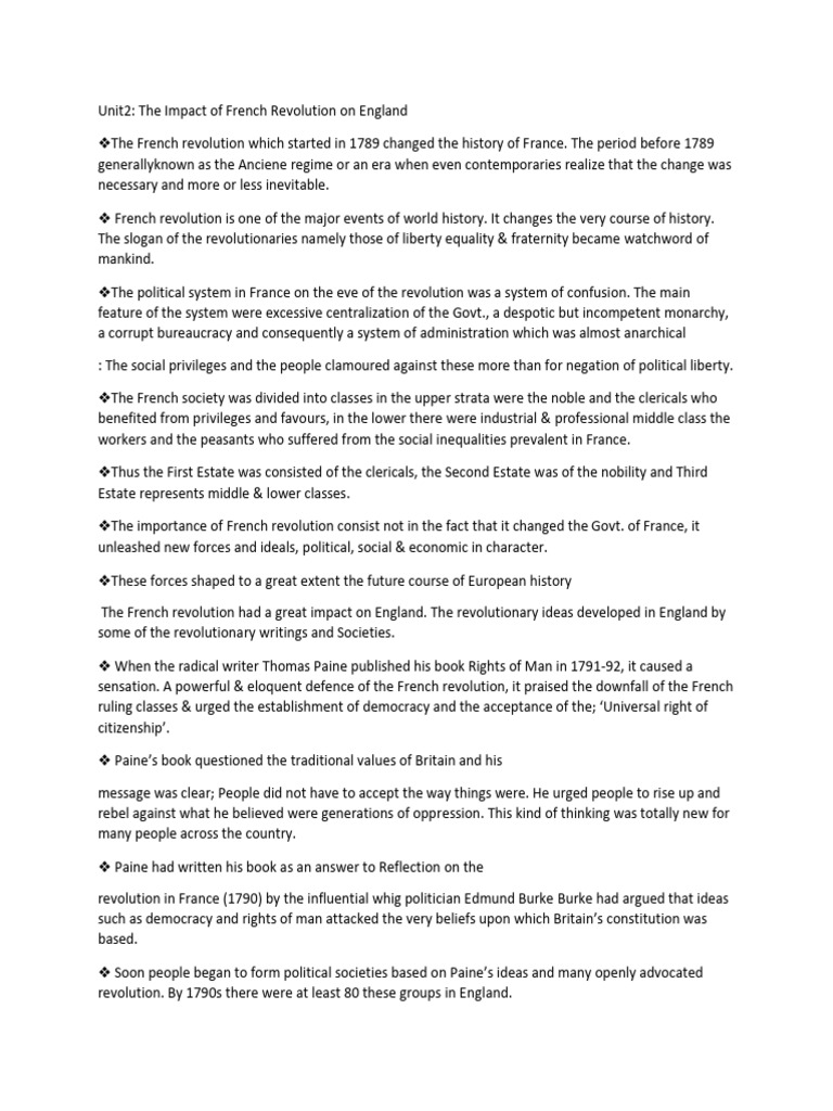 Impact of French Revolution | PDF | French Revolution | Romanticism