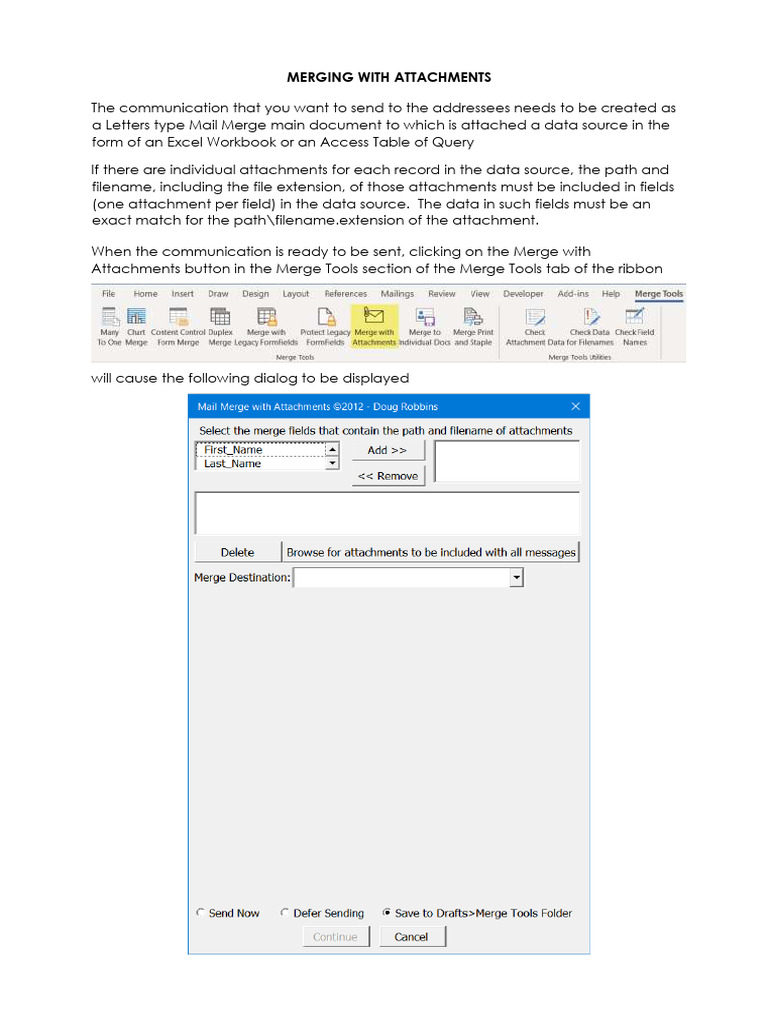 Merging With Attachments - 2022 | PDF | Microsoft Outlook | Computer File