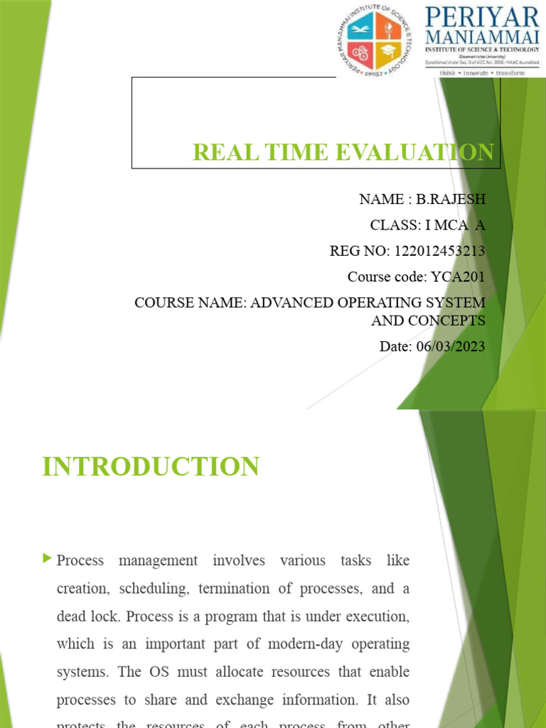 Rajesh | PDF | Process (Computing) | Operating System