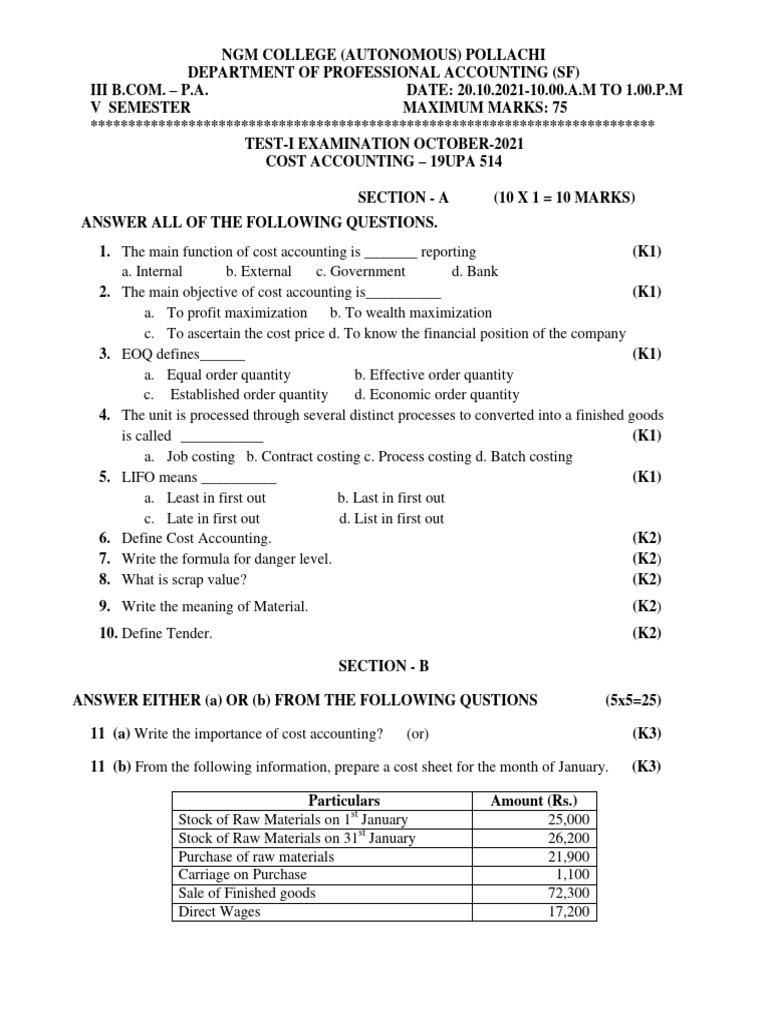 19UPA514-COST ACCOUNTING-TEST-I_e73a7db9ebb062829a1db828feeb2e90 (1 ...