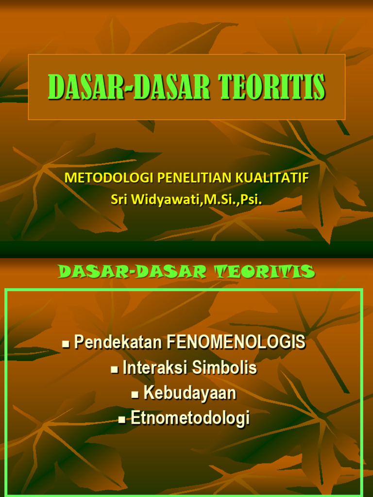 Dasar Teoritis | PDF