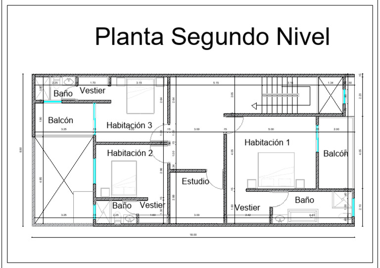 Casa Dos Pisos Con Altillo-Planta 2 | PDF
