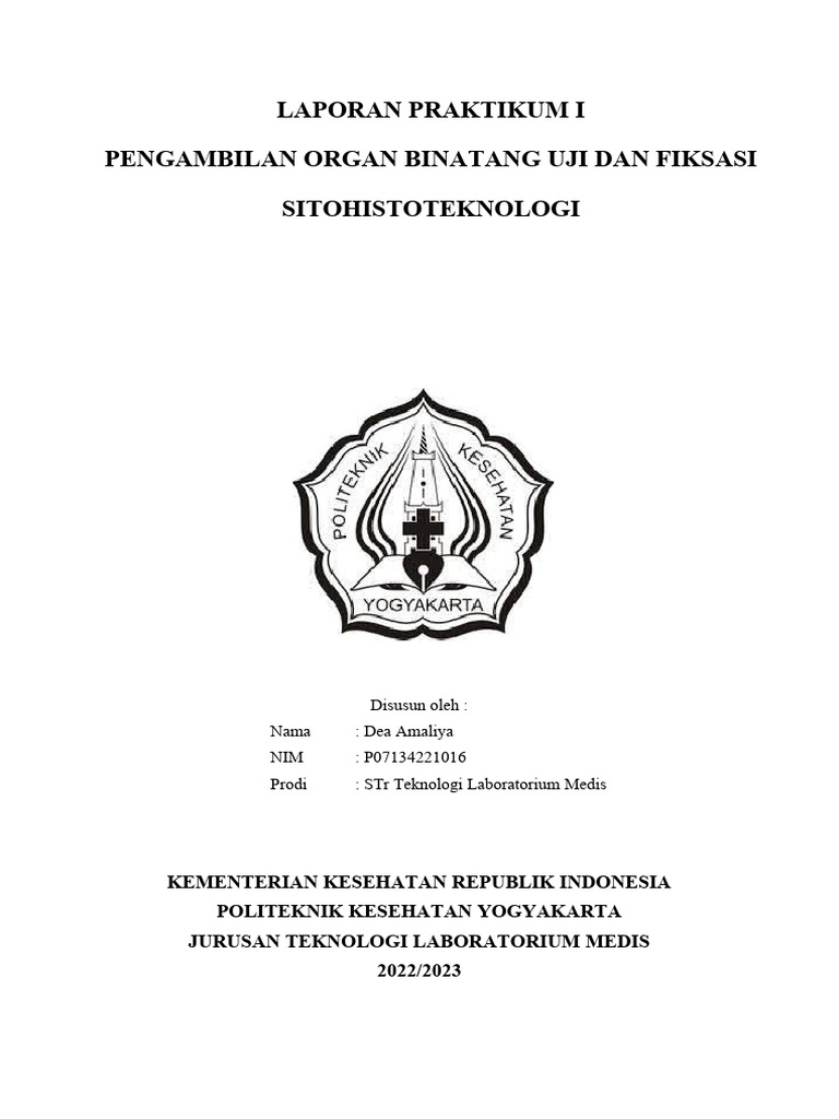 Pengambilan Organ Mencit untuk Fiksasi | PDF