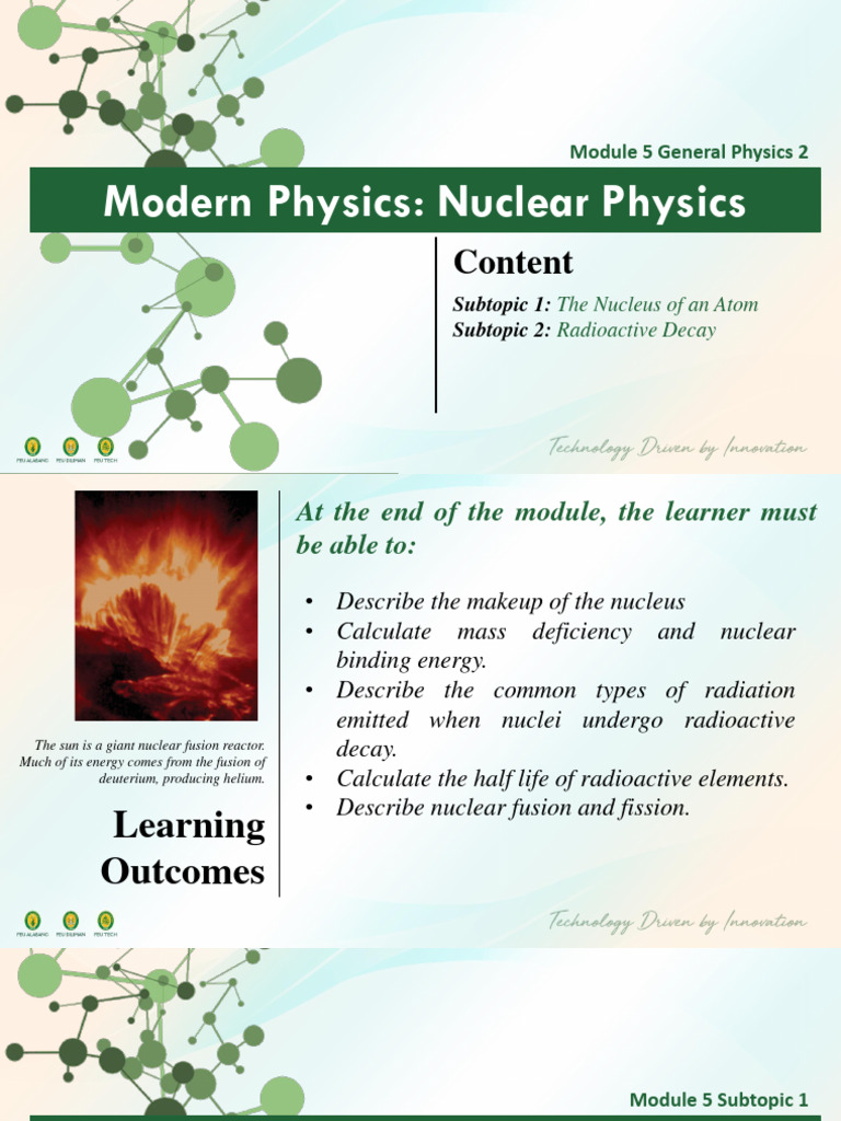 Module 5 Nuclear Physics | PDF | Radioactive Decay | Nuclear Physics