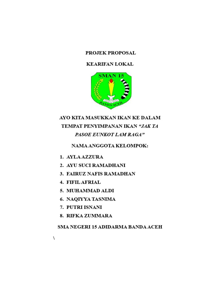 Projek Proposal | PDF