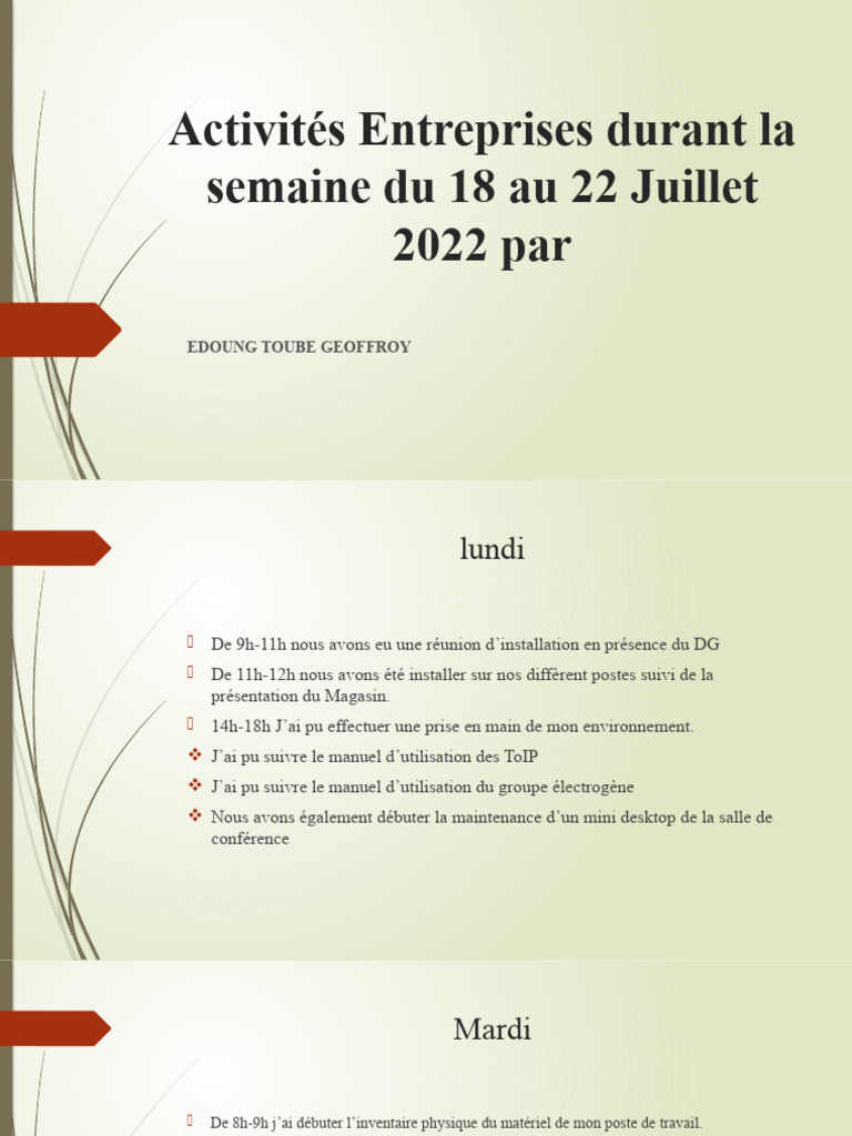 Activite | PDF | Serveur (Informatique) | Cloud computing