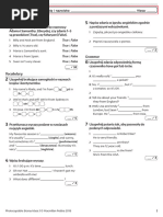 Klasa 5 Test Unit 1 | PDF