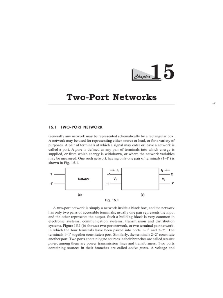 Two Port Network | PDF