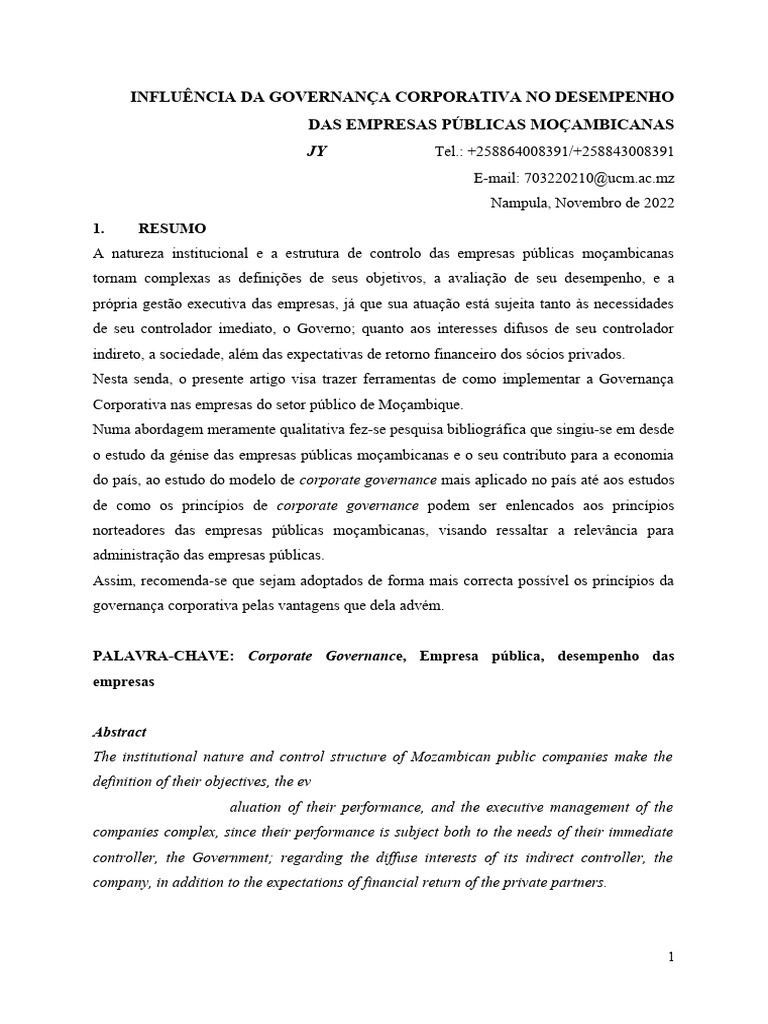 Artigo Final GECG | PDF