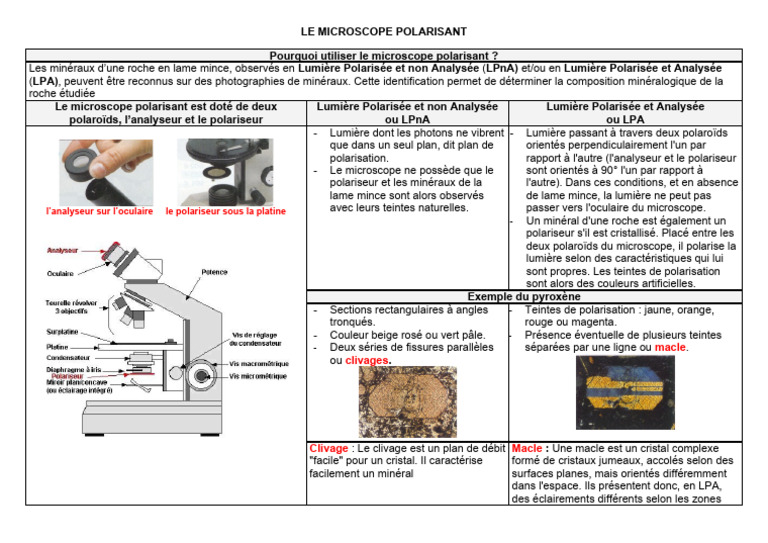 FT Microscope Polarisant | PDF
