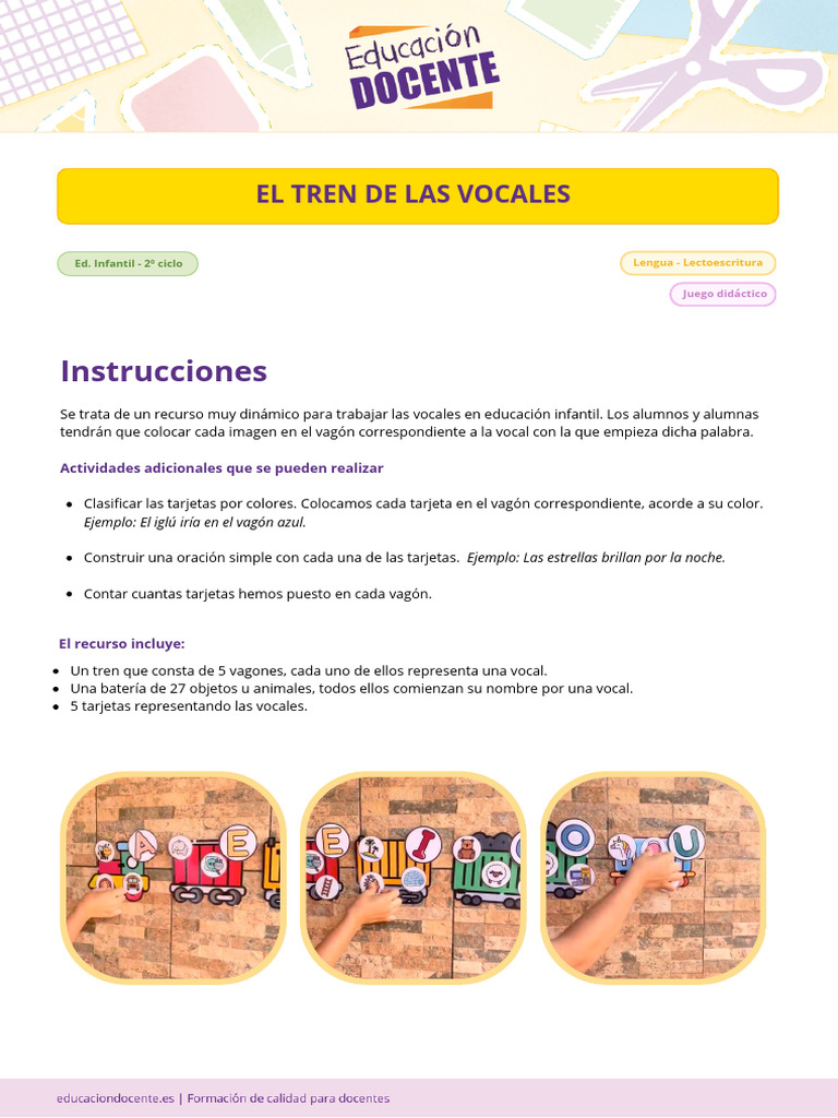El Tren de Las Vocales | PDF
