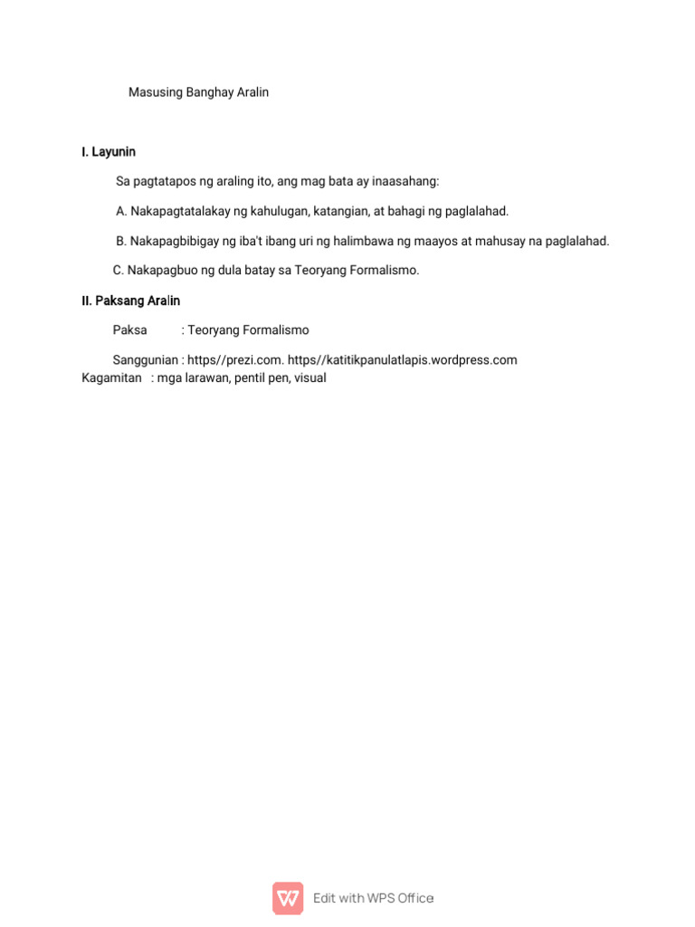 Masusing Bangha WPS Office1 | PDF