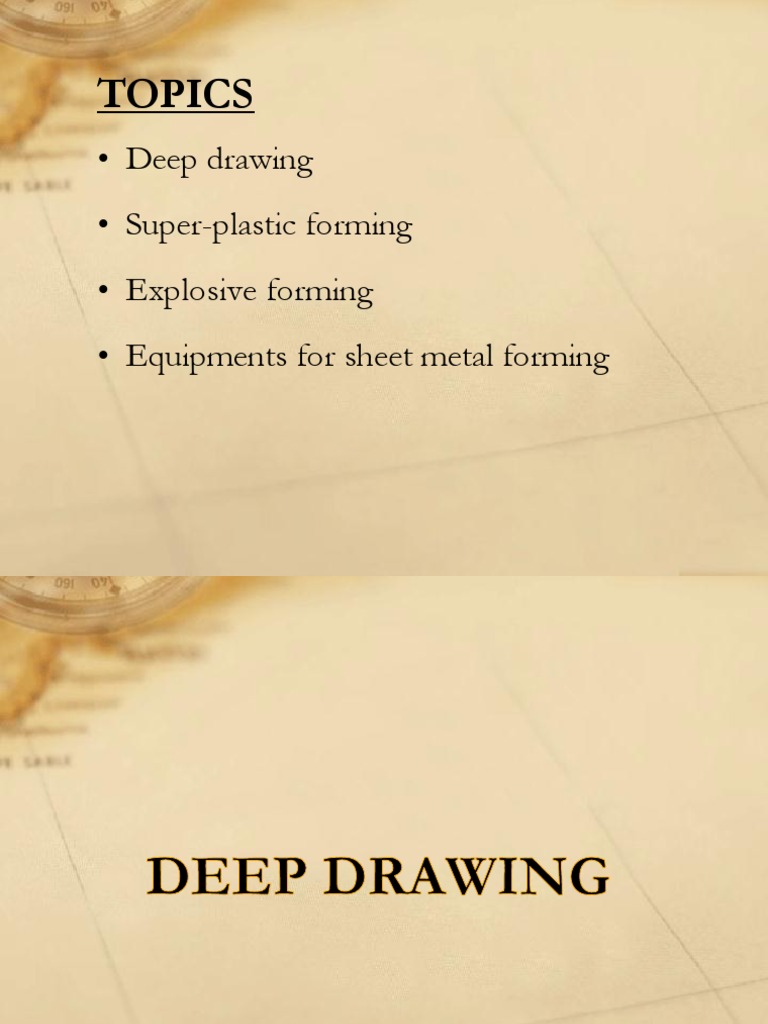 Deep Drawing and Super-Plastic Forming Processes Compared | PDF | Sheet ...
