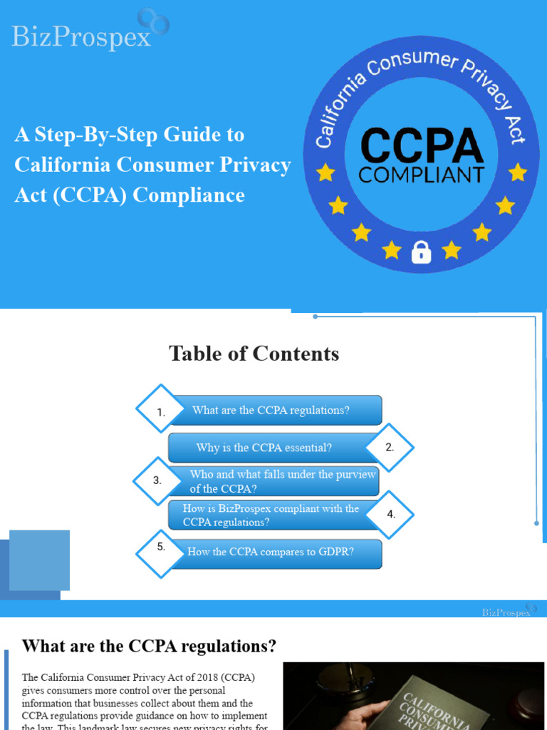 CCPA Compliance | PDF | Business