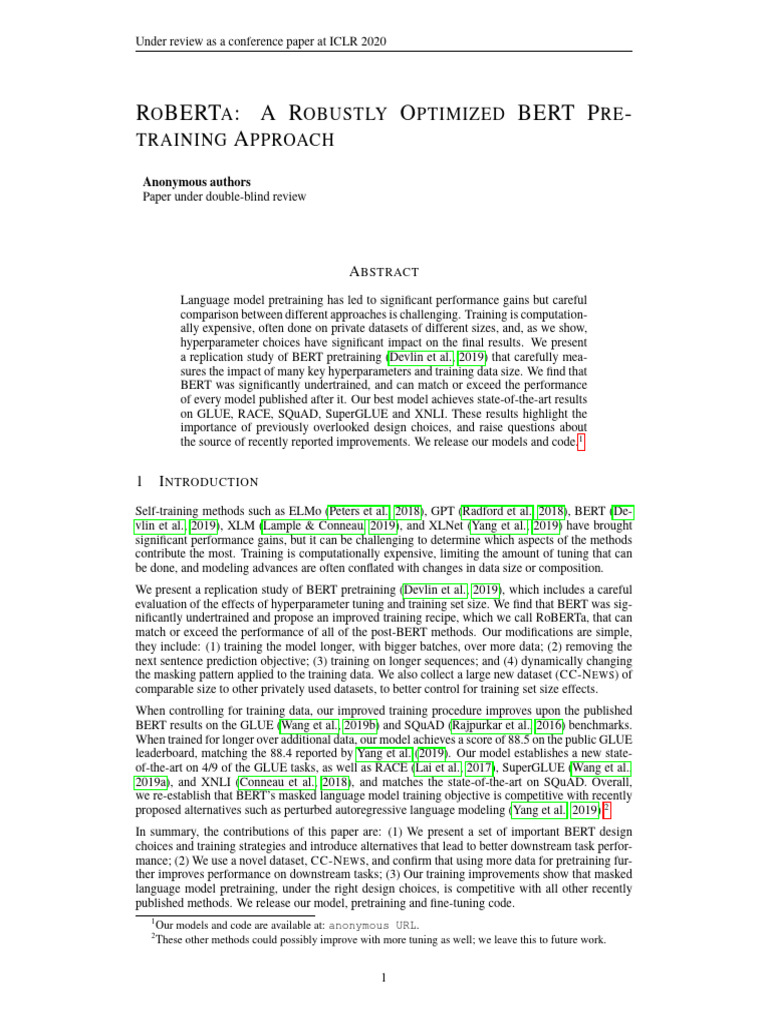 855 Roberta A Robustly Optimized B Pdf Computational Neuroscience Cognitive Science