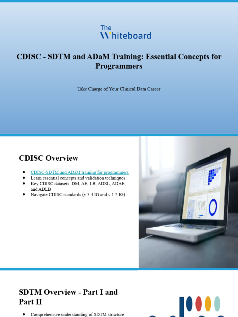 CDISC - SDTM and ADaM Training - The Whiteboard | PDF