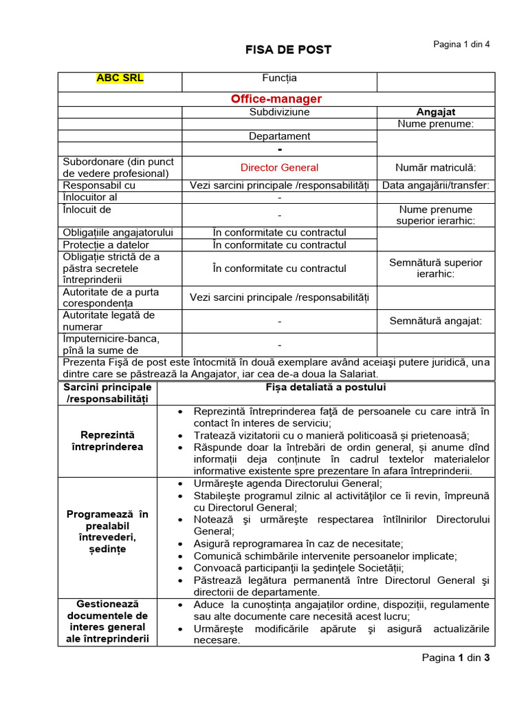 Fisa Post Office Manager | PDF